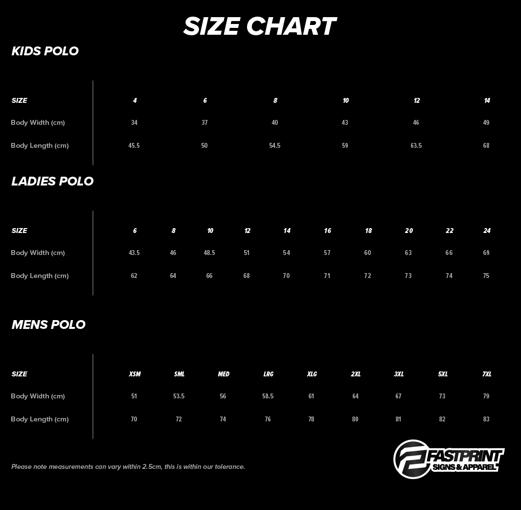 CFC Kids Contrast Polo – Fast Print Signs & Apparel